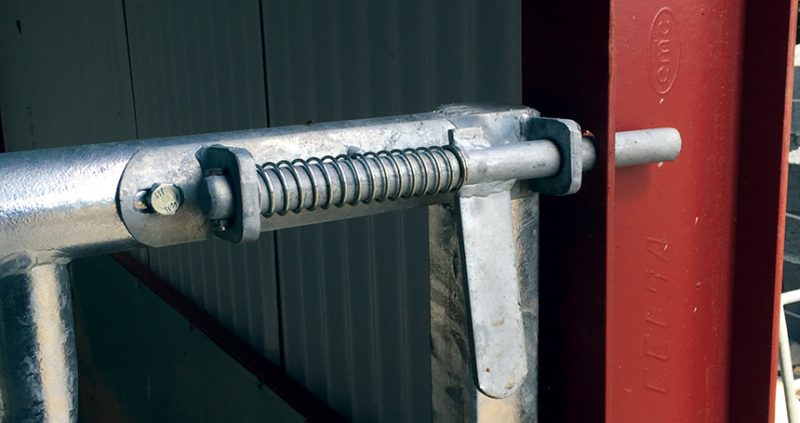 Timber Diagonal Gate Feed Barrier - MagentaDirect